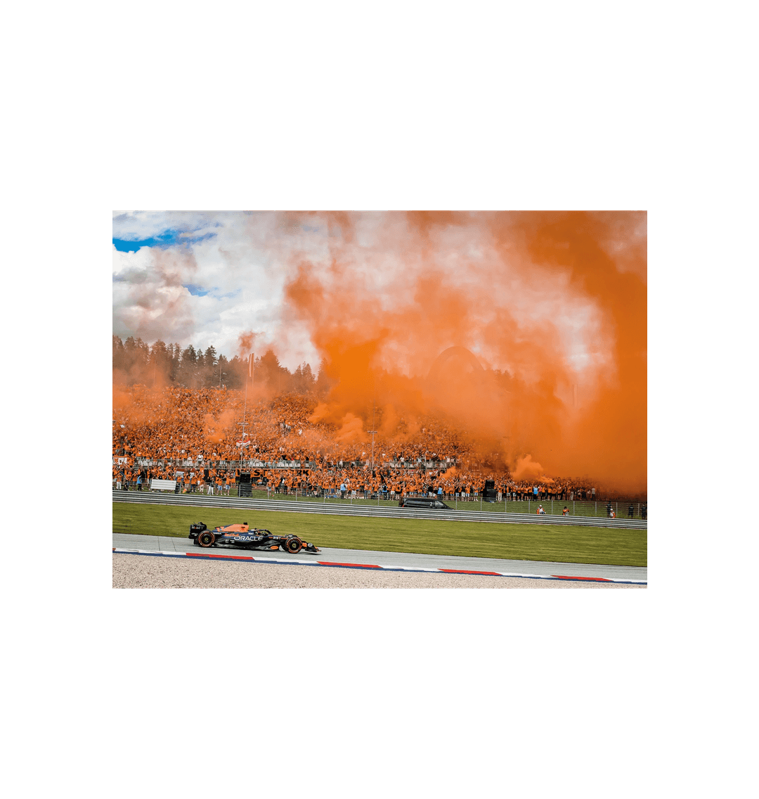 Max Verstappen Orange Army Austria Fine Art Print