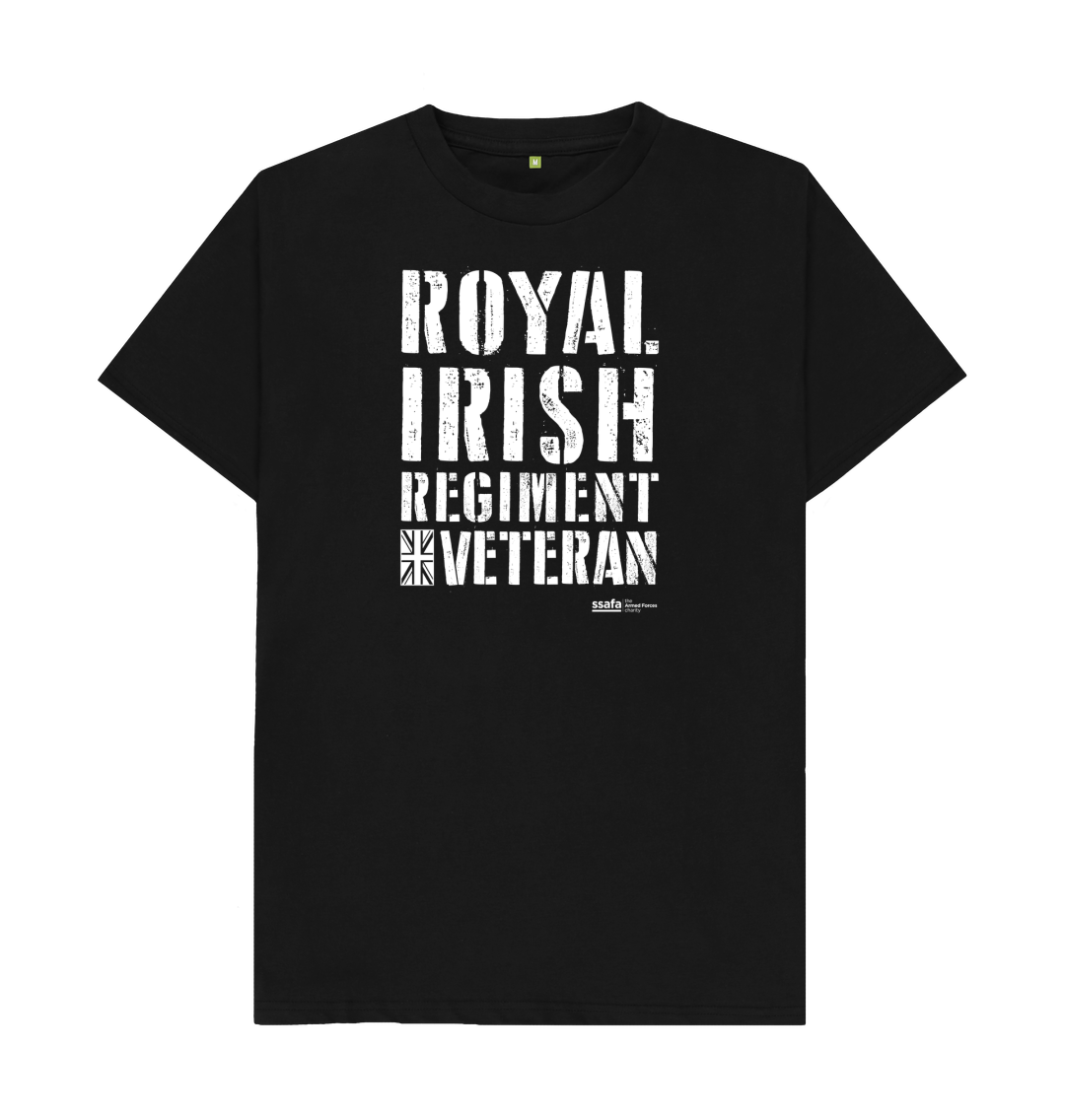 SSAFA Royal Irish Regiment Veteran T-shirt (Black) | SSAFA Store