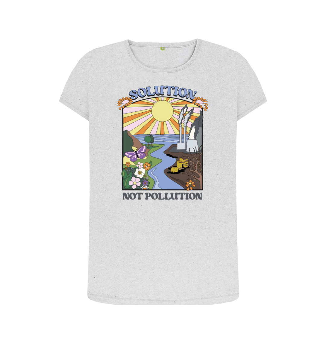 Recycled T-Shirt: Solution Not Pollution (Slim Fit)