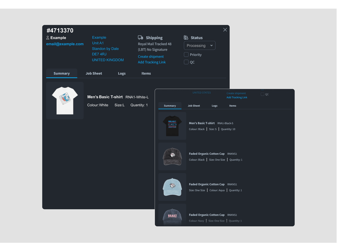 Sustainable Print on Demand, Fulfilment & 3PL services - Custom T-shirts