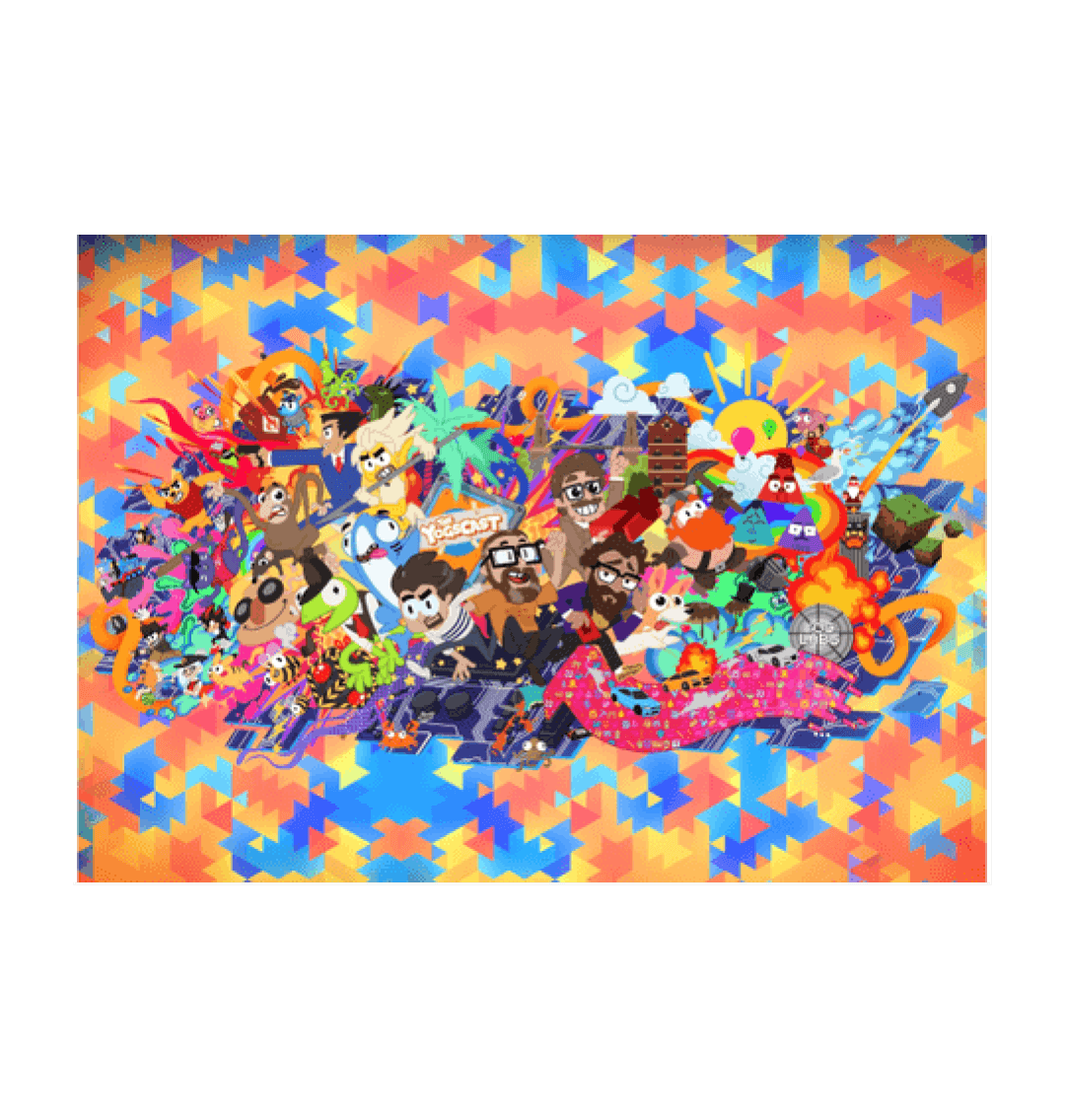 Yogscast Banner Art Print