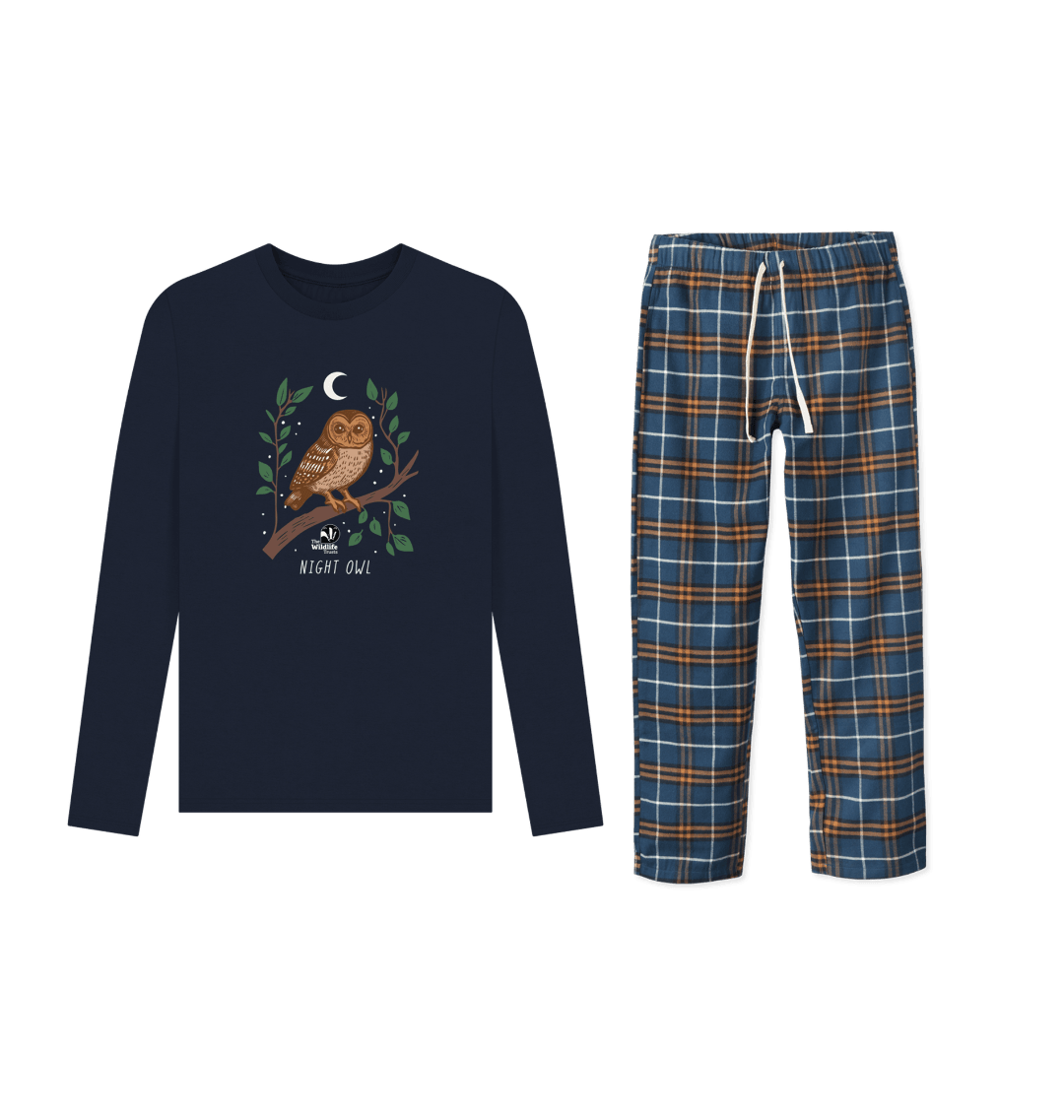 Long Sleeve Owl Pyjamas | Official Wildlife Trusts Shop