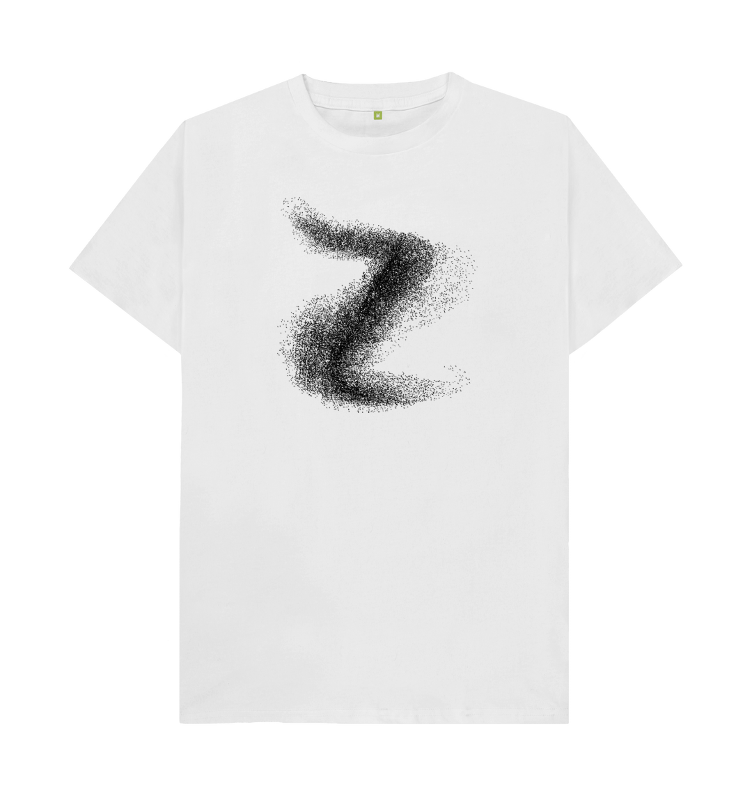 Starling Murmuration T-Shirt - Black