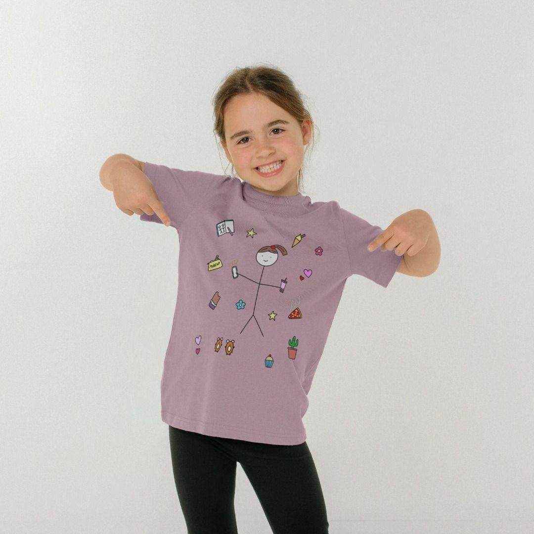 Kids Lottie Brooks doodle T-shirt