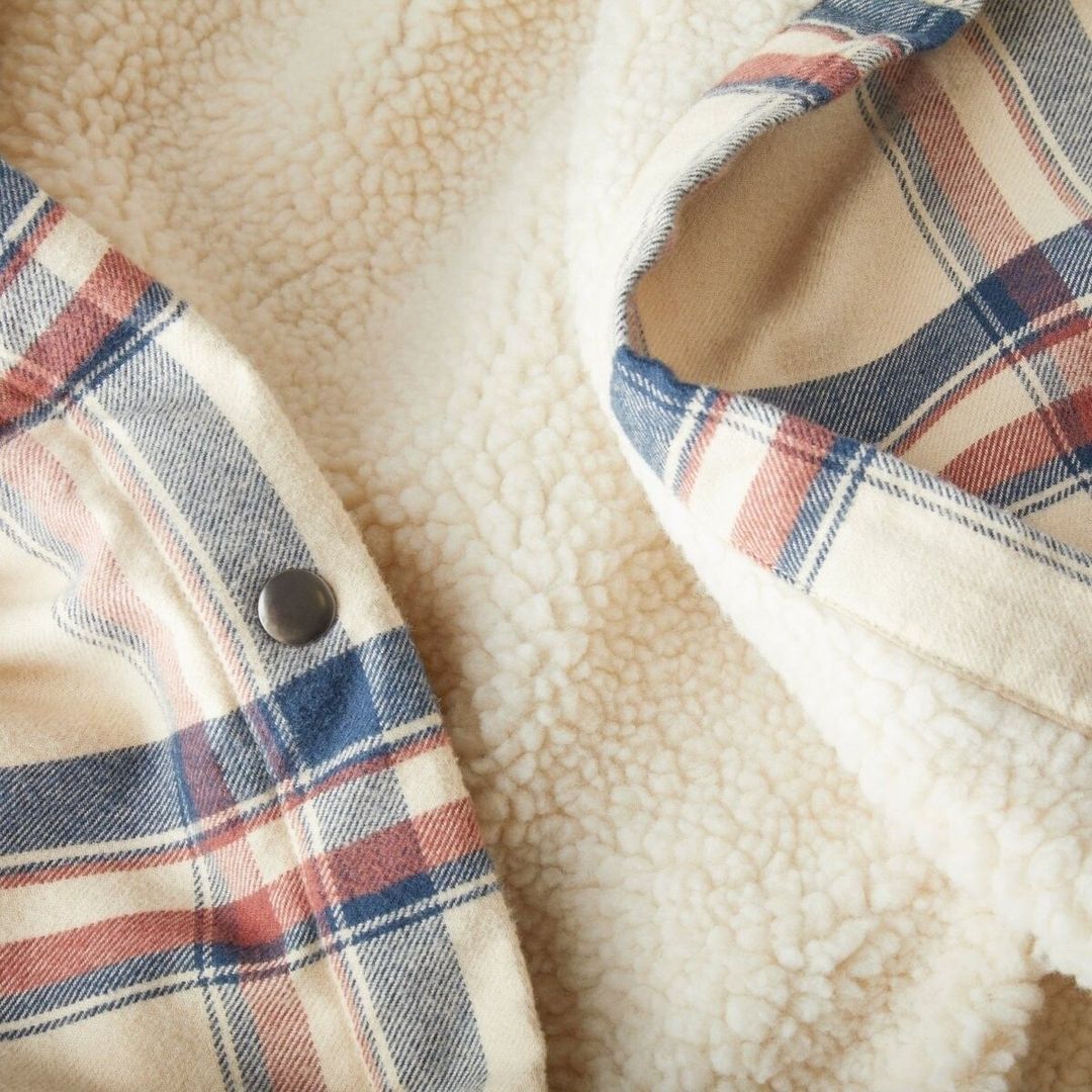 Women's Sherpa Lined Flannel Jacket | Sherpa Fleece Lined Jacket | Rapanui