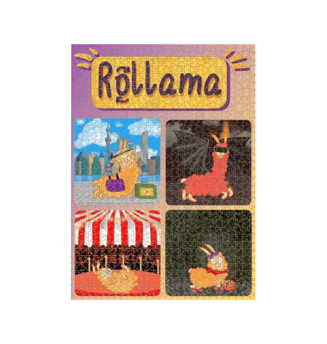 Rollama Llama Evolution Jigsaw