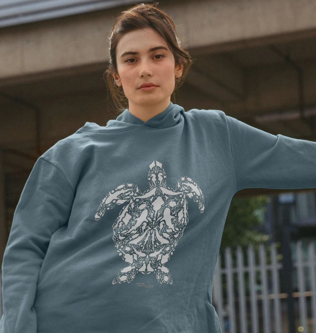 Marine Turtle Relaxed Fit Hoodie