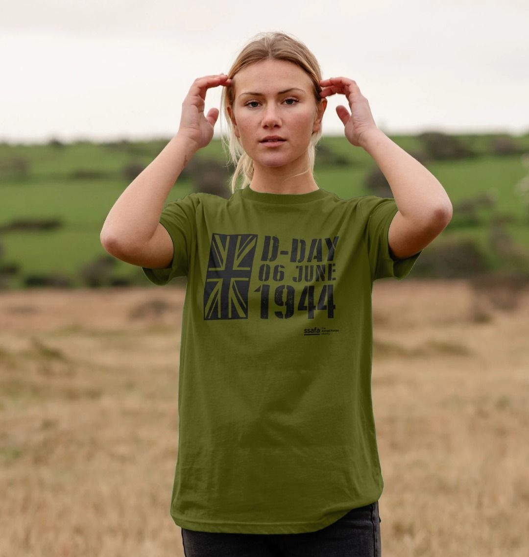 D-Day 06 June 1944 T-shirt (Moss Green) | SSAFA Store