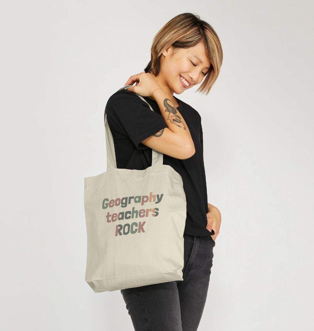 Geography teachers rock tote bag