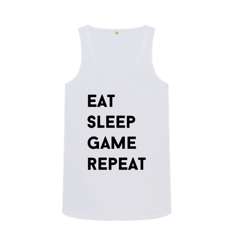 Eat Sleep Game Repeat Gamer Ladies Vest