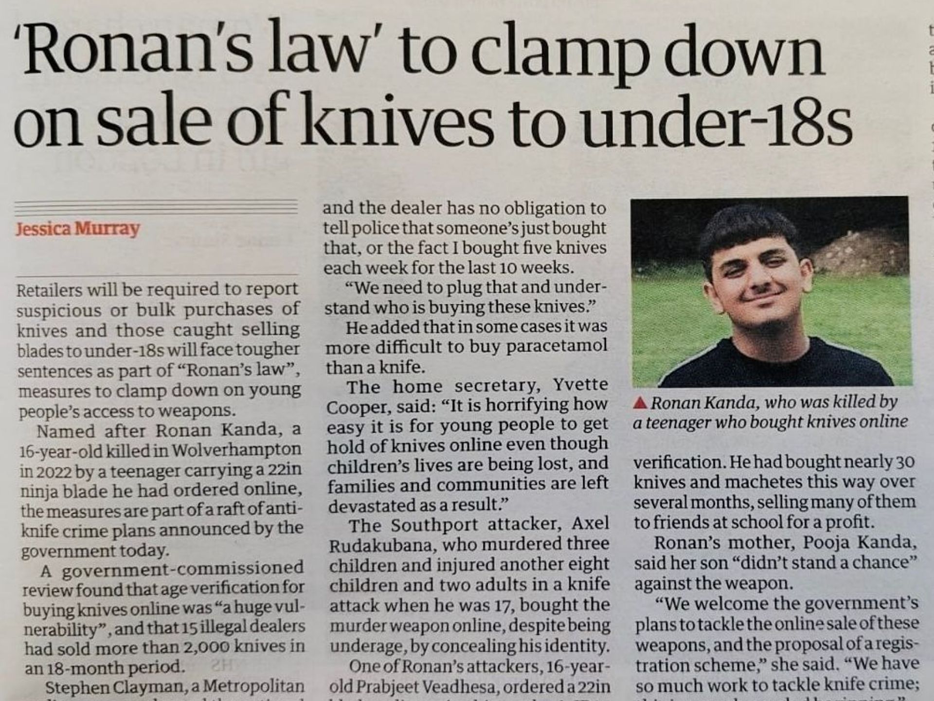 Major Campaign Win: Ronan's Law Announced