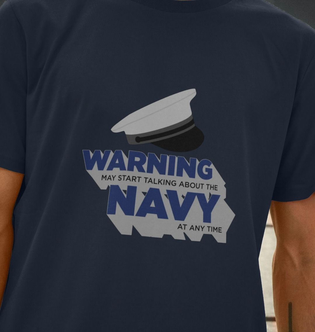 Warning Navy T-shirt (Navy Blue) | SSAFA Store