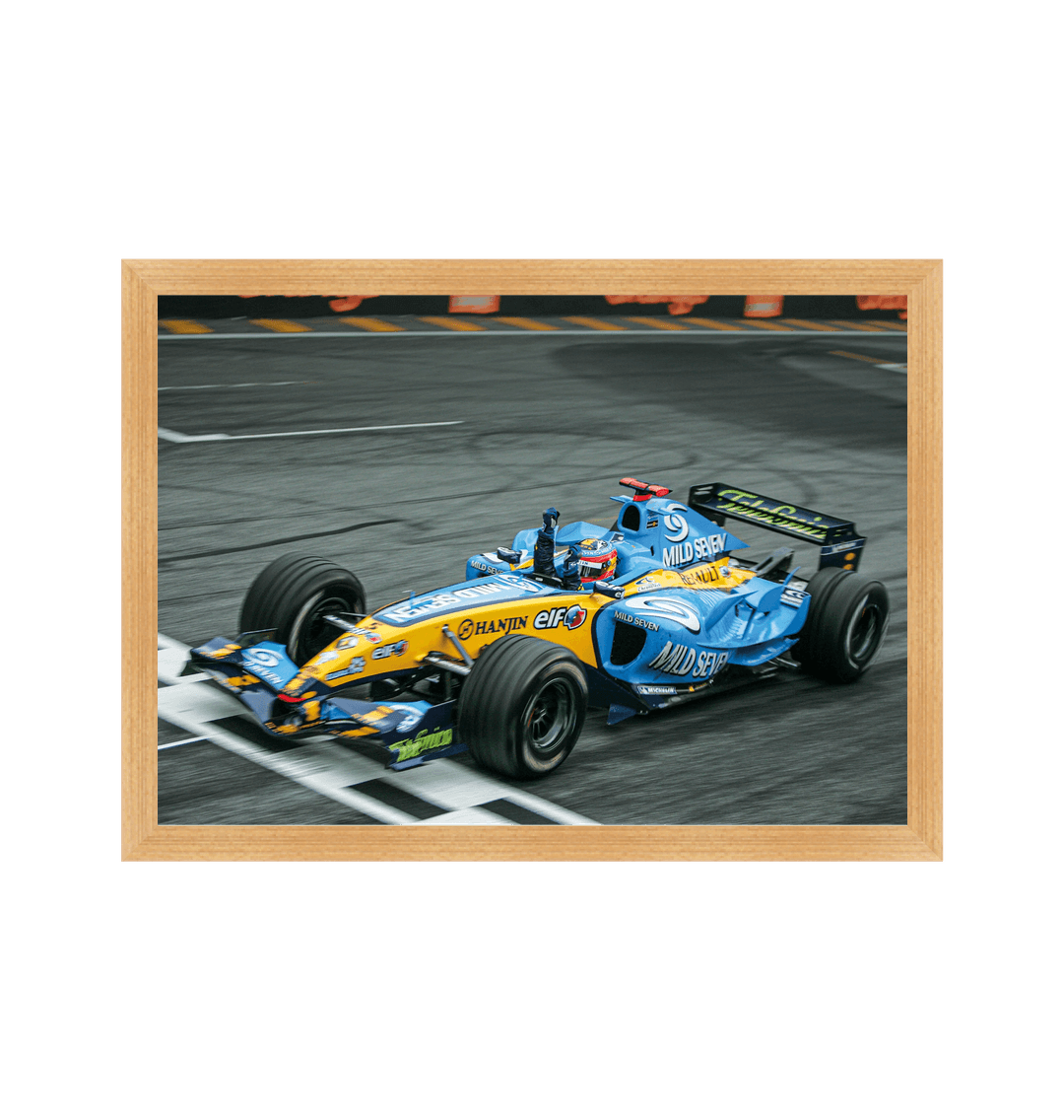 Fernando Alonso First F1 Title Brazilian GP Fine Art Print