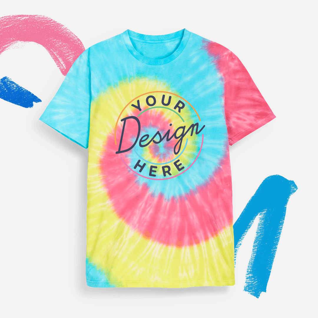 Custom Tie Dye T-Shirt | Personalised Tie-Dye Tee | Rapanui