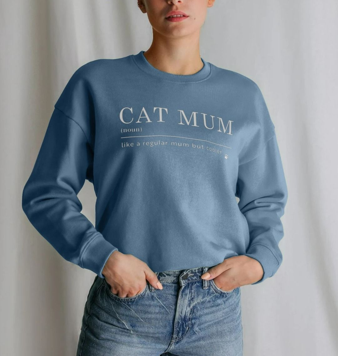 Cat Mum Dictionary Oversized Jumper