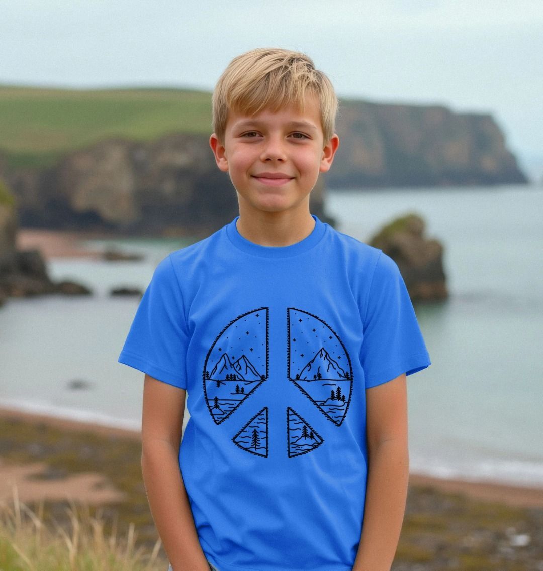 Kid's Nature Peace Symbol T-Shirt