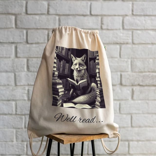 Spirit Fox Drawstring Bag