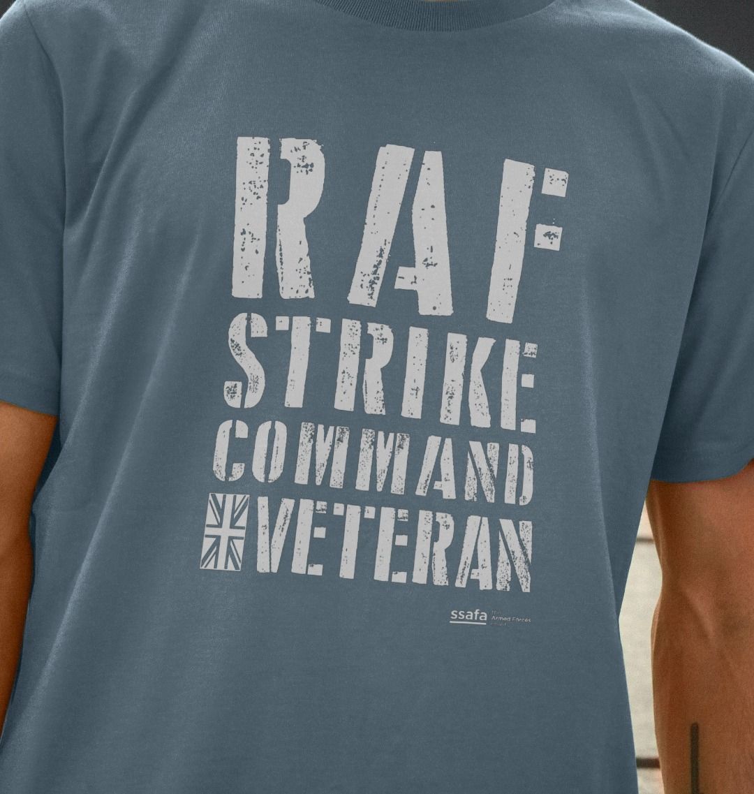 SSAFA RAF Strike Command Veteran T-shirt (Stone Blue) | SSAFA Store