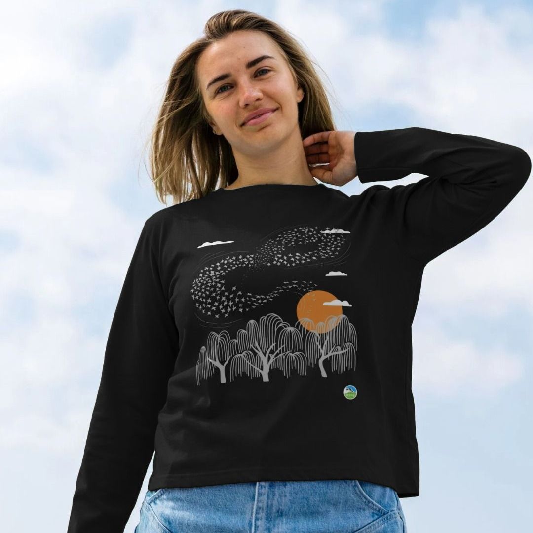 Starling Murmuration Heavyweight Long Sleeved T-shirt