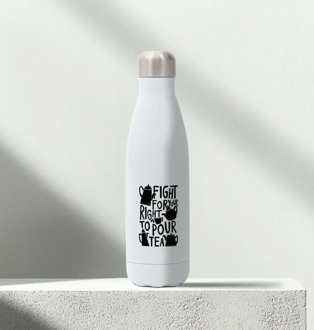 Fight For Tea Stainless Steel Water Bottle