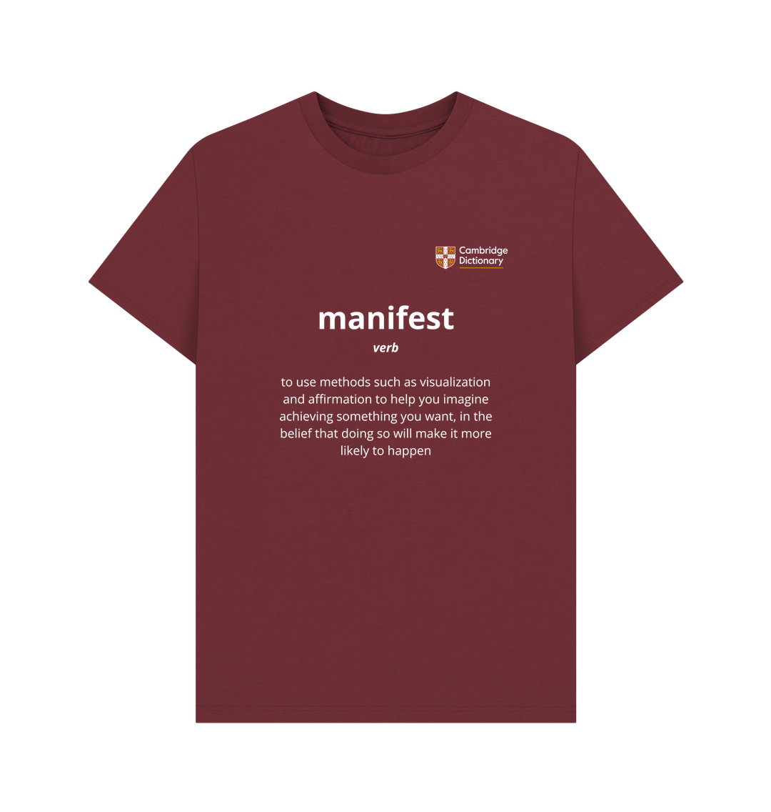 Manifest T-shirt | Cambridge Dictionary