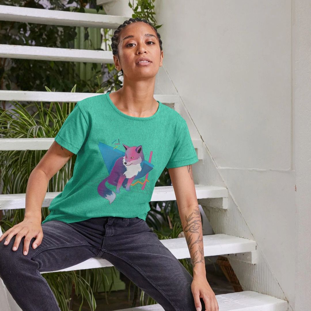 Recycled 80s inspired Fox Tee