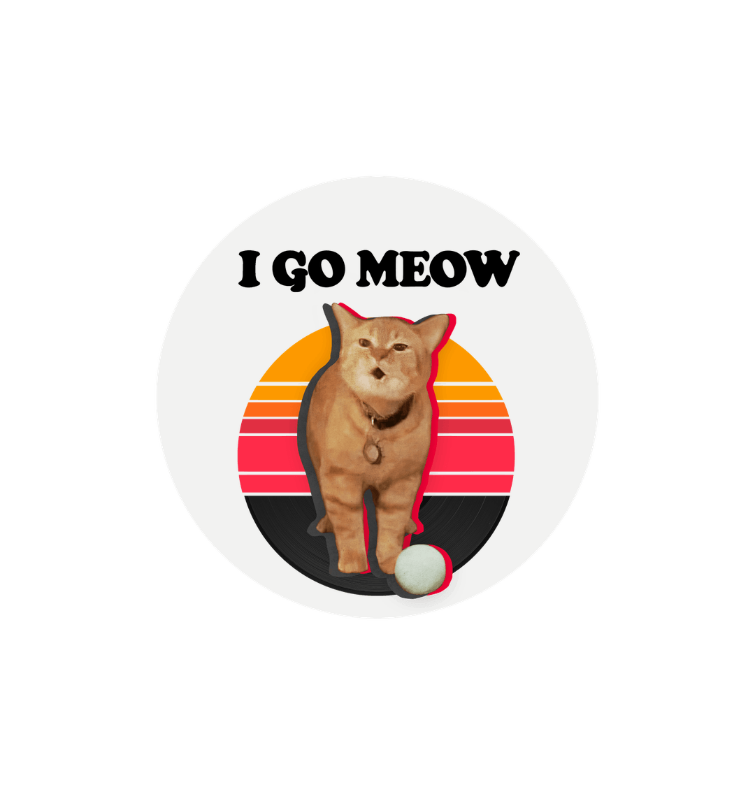 Official 'I Go Meow' Sticker