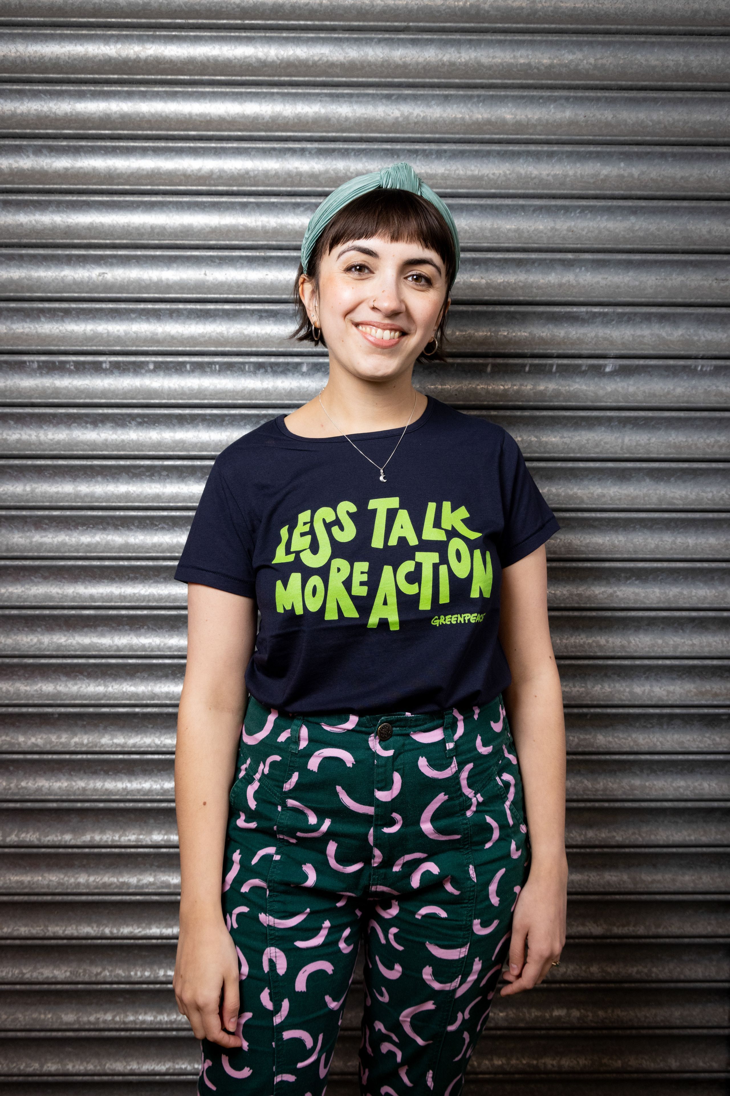 Less Talk More Action Slogan Top