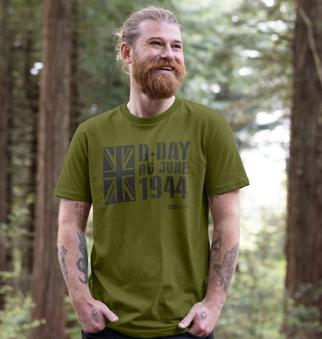 D-Day 06 June 1944 T-shirt (Moss Green) | SSAFA Store