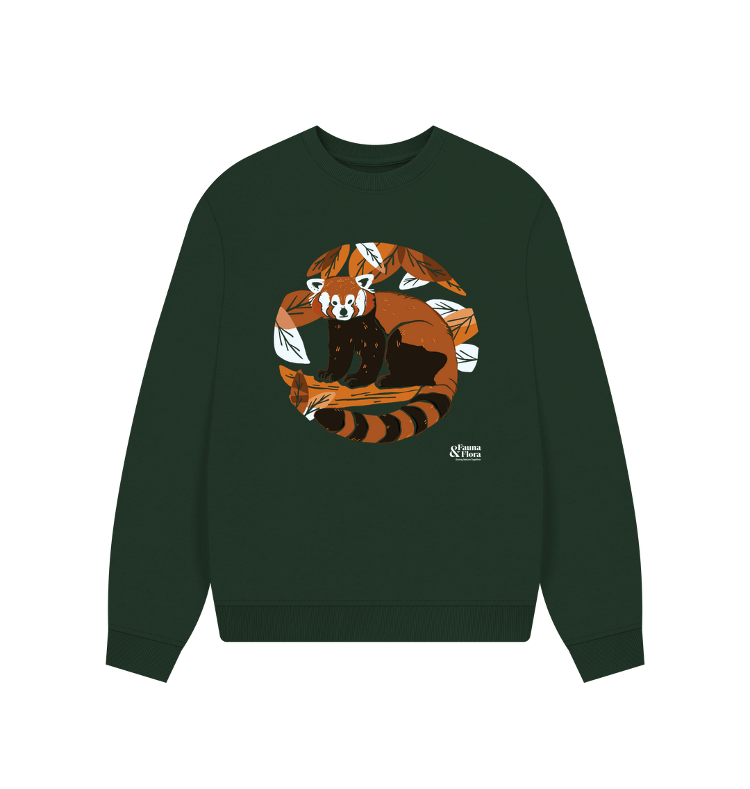 Red Panda Oversized Jumper