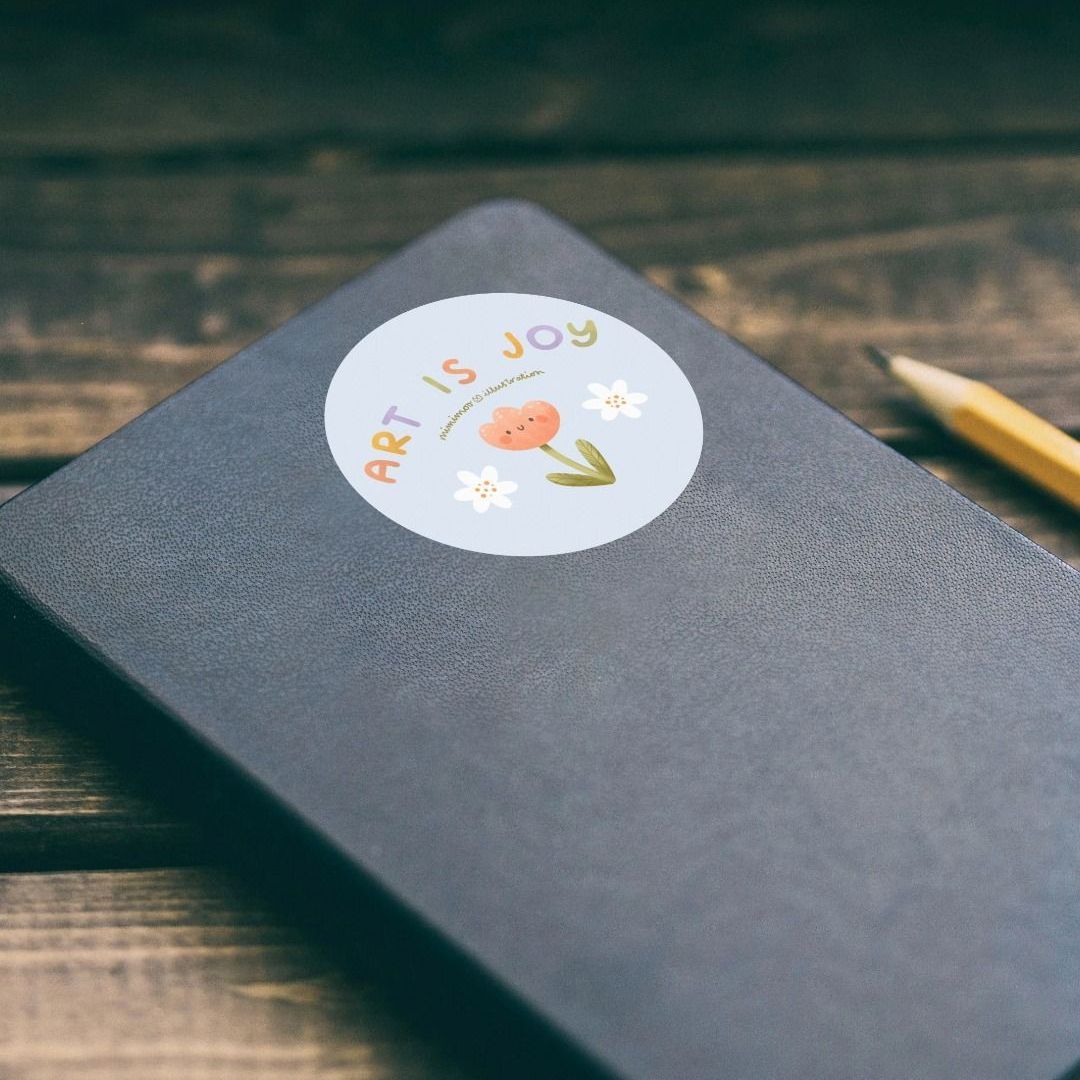 Art Is Joy - Circle Sticker