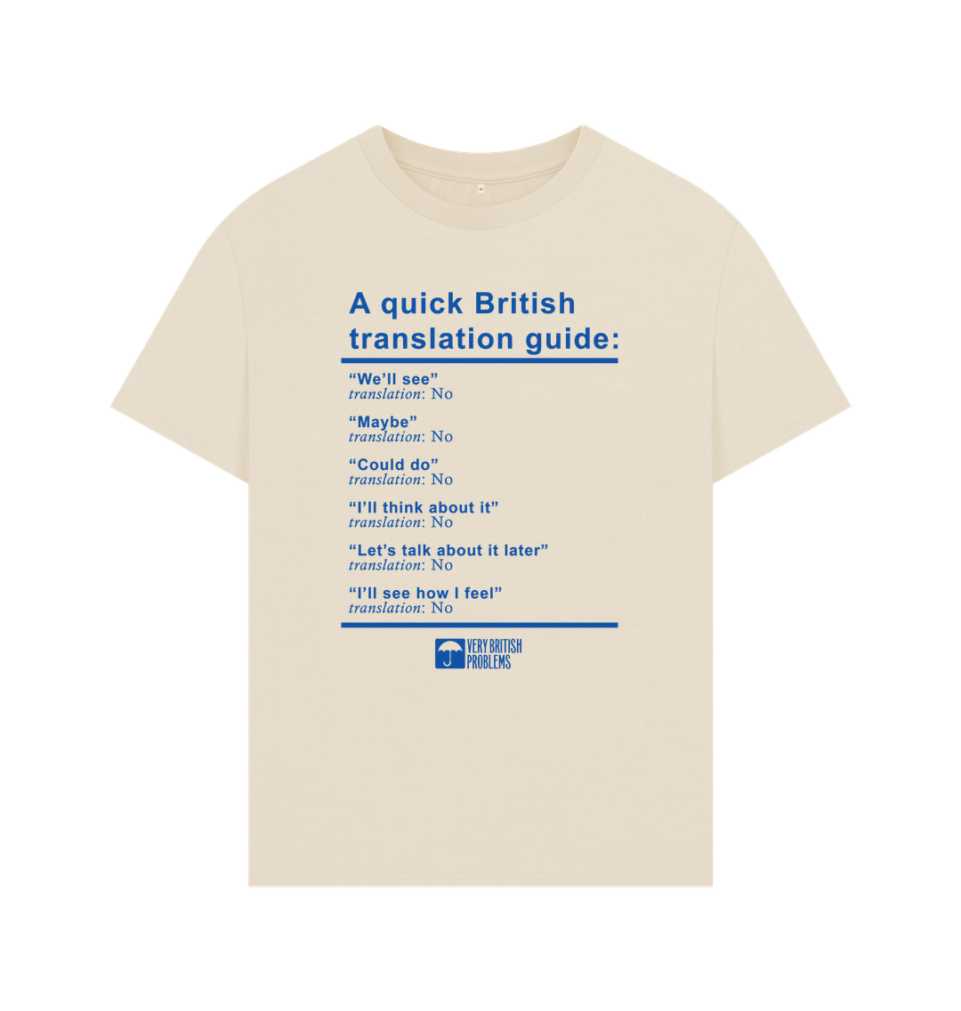 A Quick British Translation Guide Oversized T-Shirt