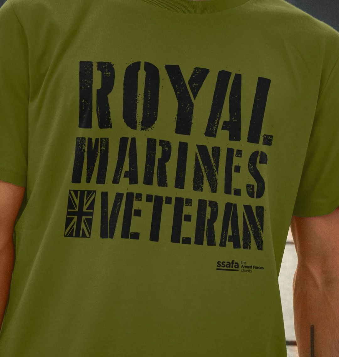 SSAFA Royal Marines Veteran T-shirt (Moss Green) | SSAFA Store