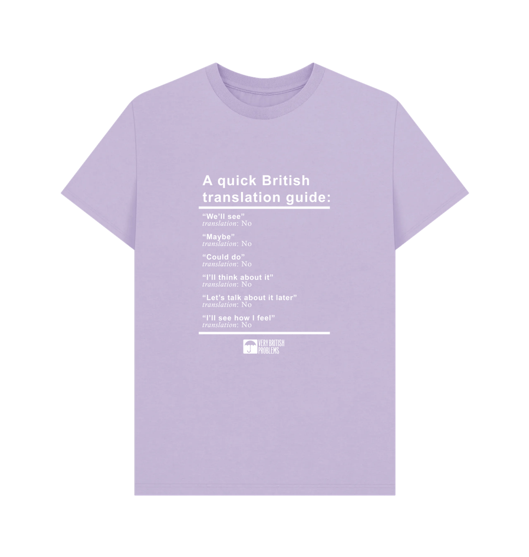 A Quick British Translation Guide T-shirt