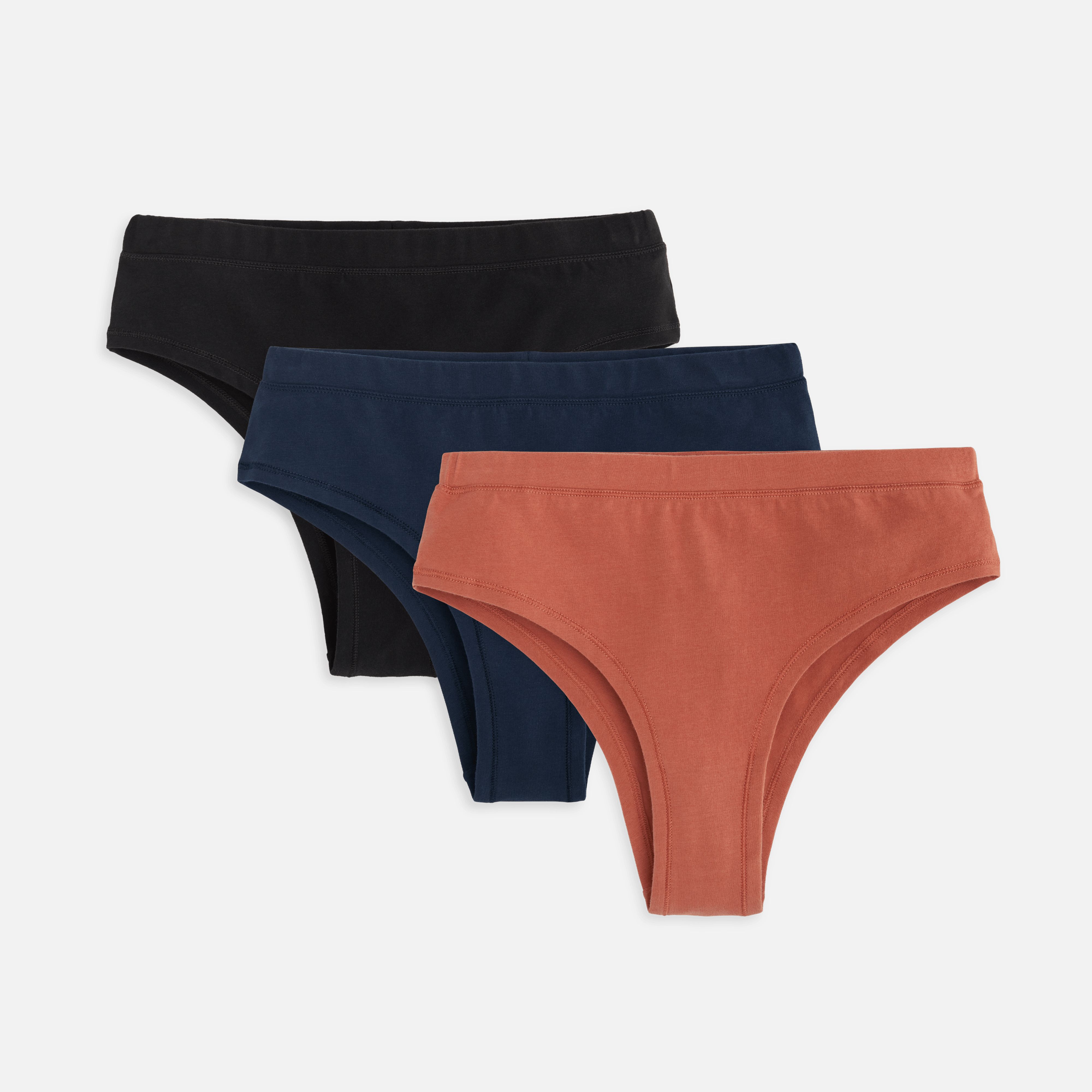 Women's High Waisted Brazilian Pants - 3 Pack | Women's Briefs | Rapanui