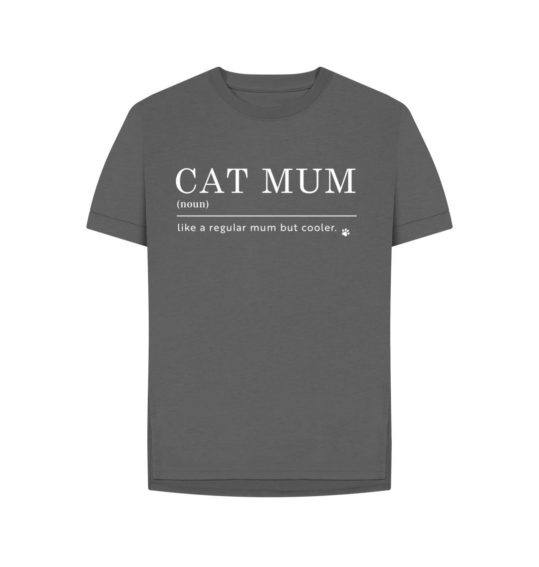 Cat Mum Dictionary Relaxed Fit T shirt