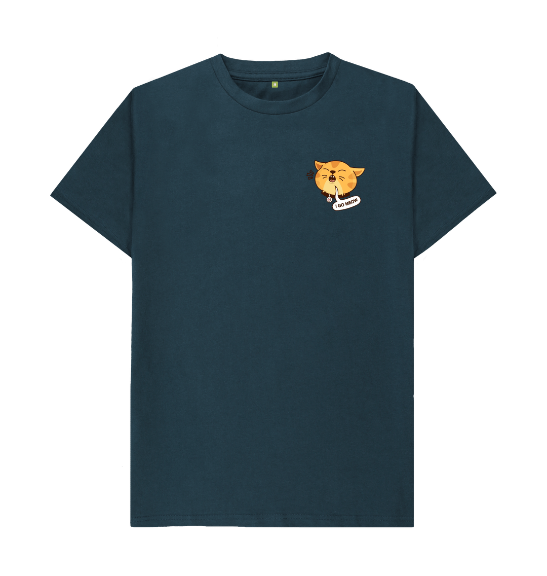 'I Go Meow' Cala Cat Pocket Print T-Shirt