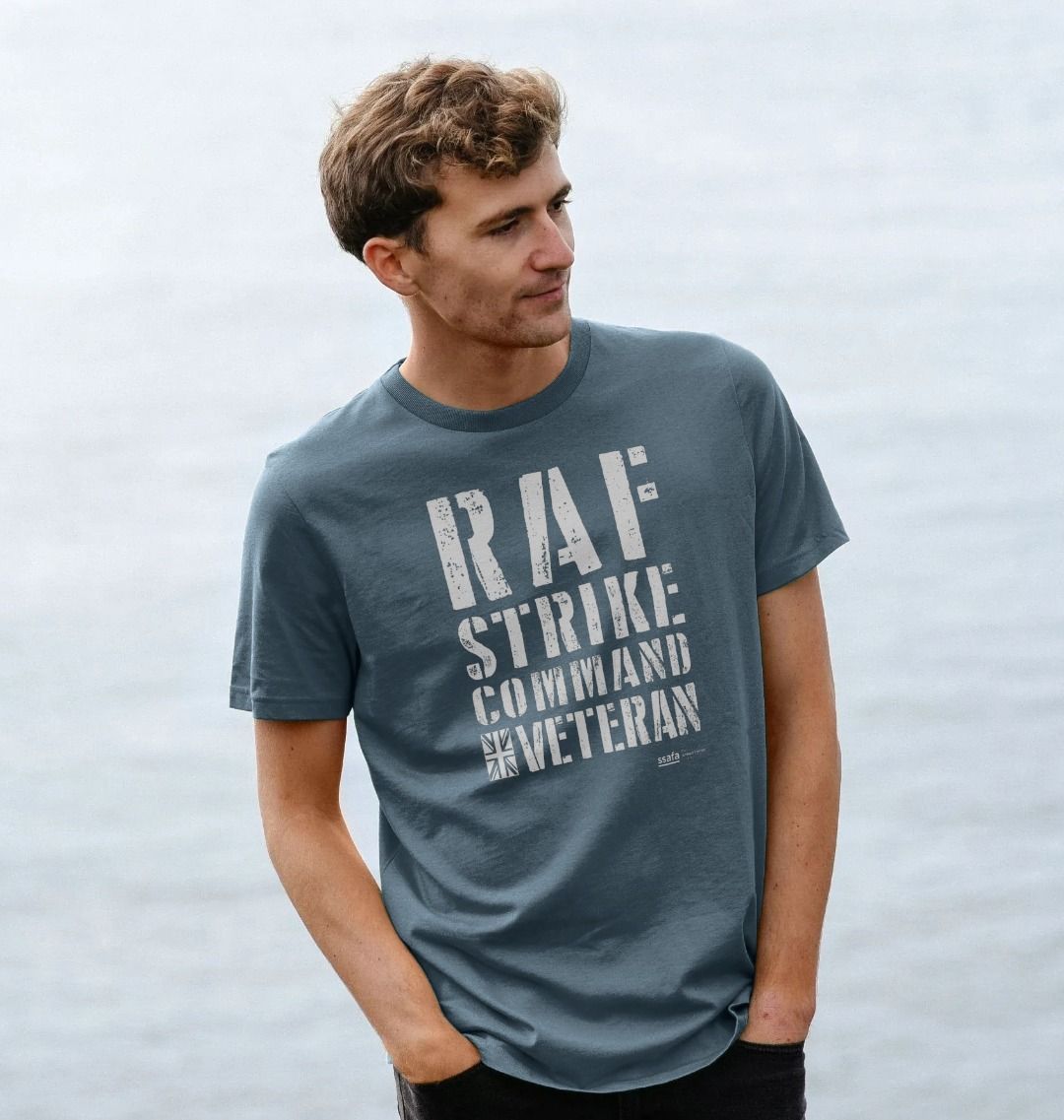 SSAFA RAF Strike Command Veteran T-shirt (Stone Blue) | SSAFA Store