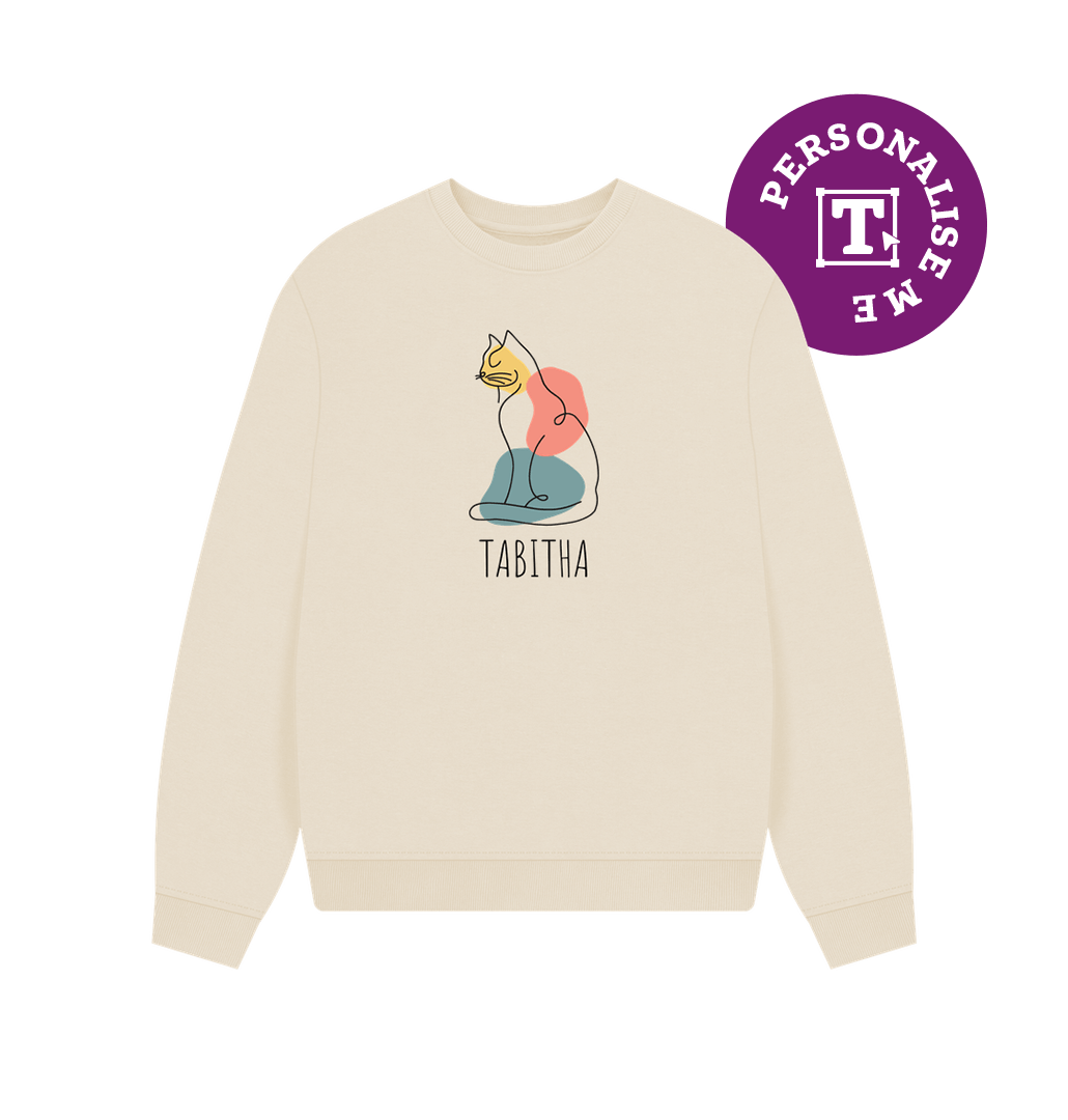 Personalised Cat Oversized Jumper | Cats Protection Shop