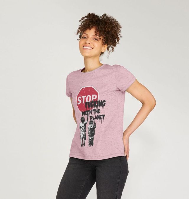 Recycled T-Shirt: Solution Not Pollution (Slim Fit)