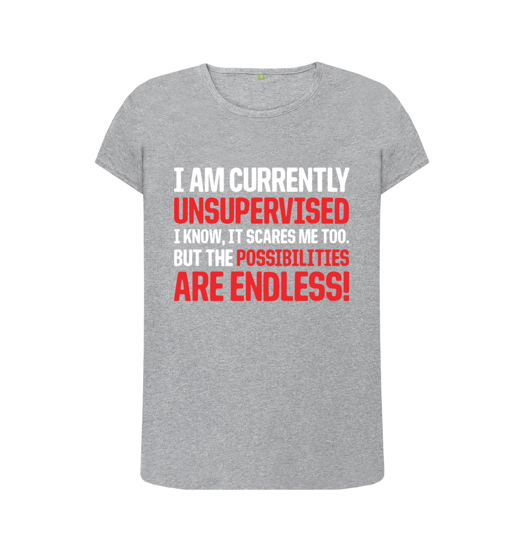 I'm Currently Unsupervised Endless Possibilities Womens T Shirt I'm Currently Unsupervised Endless Possibilities Womens T Shirt