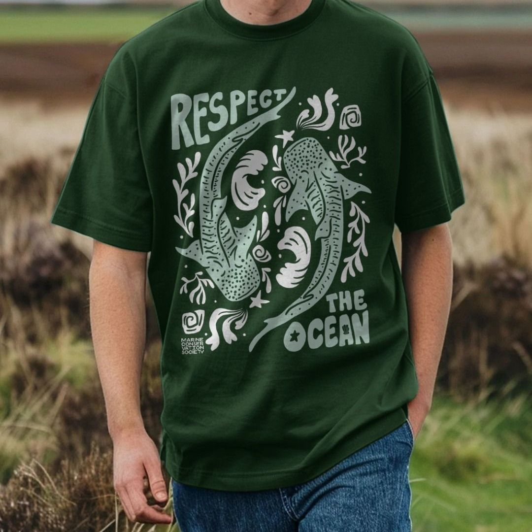 Respect The Ocean Men's Oversized T-Shirt