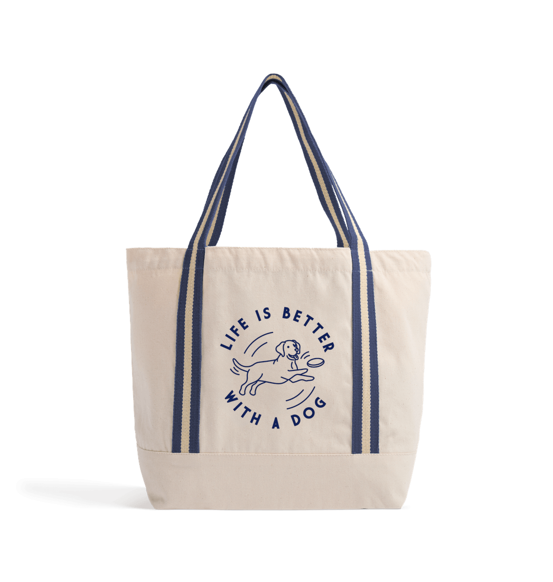 Life Is Better With A Dog Canvas Tote Bag