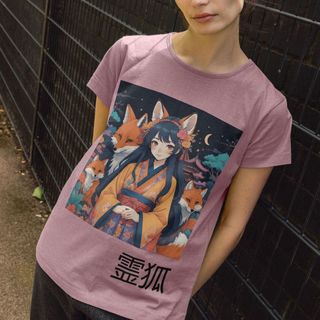 Spirit Fox Drawstring Bag