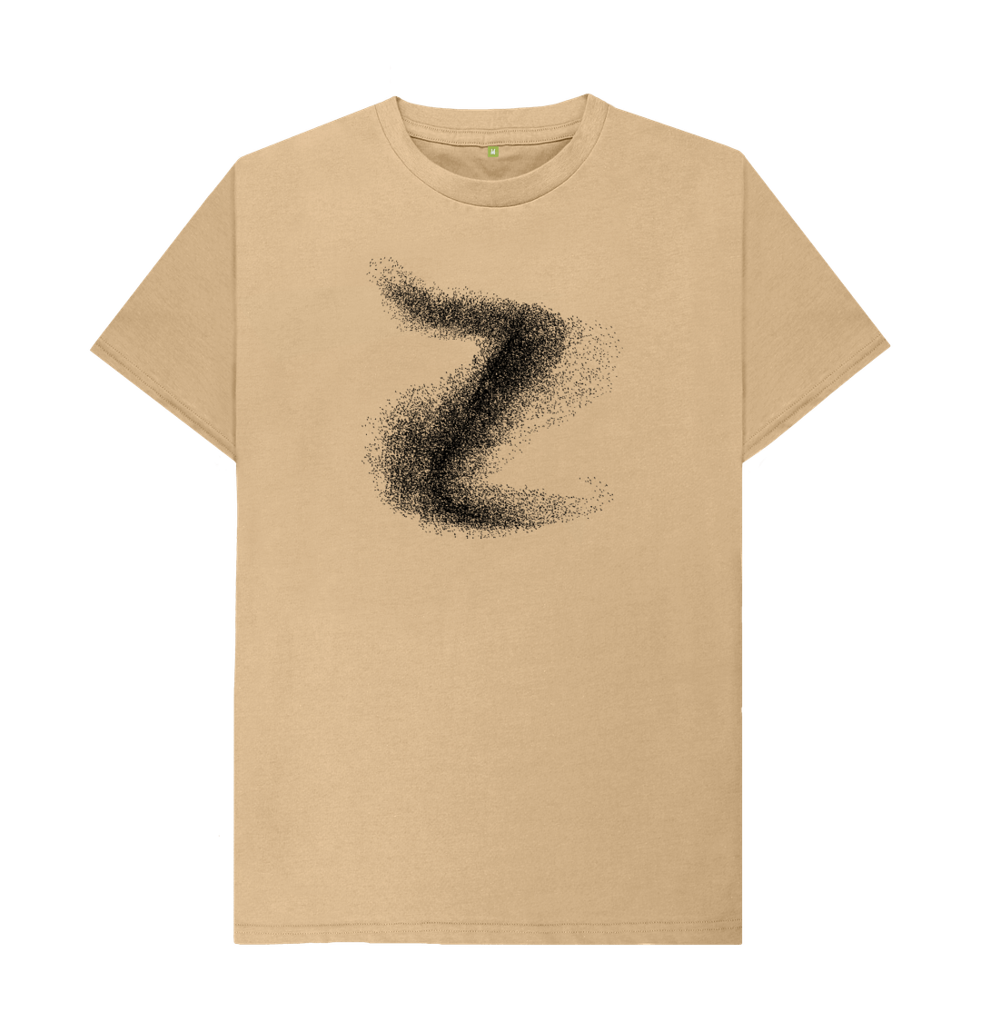 Starling Murmuration T-Shirt - Black