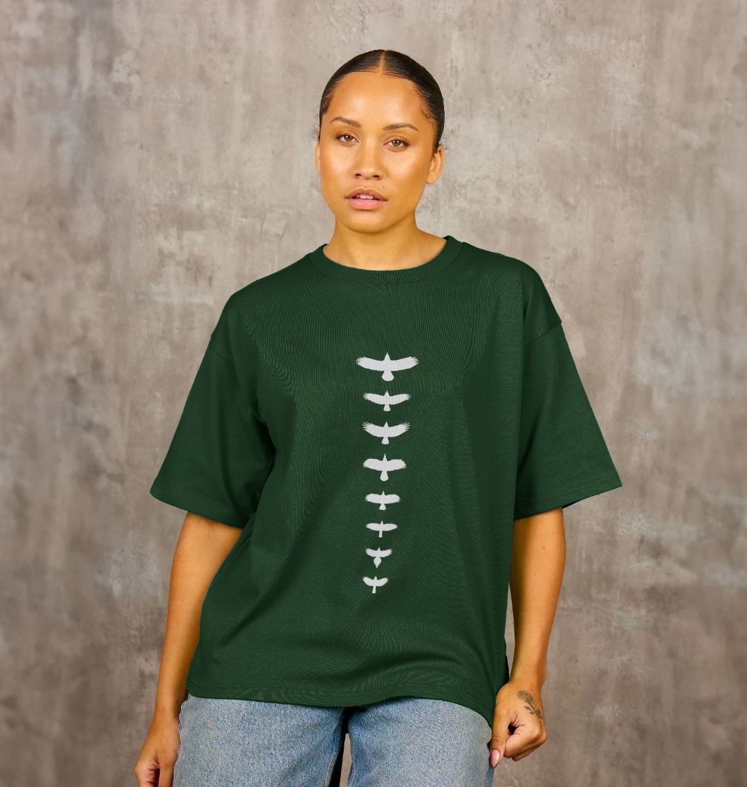 Women's UK Corvids Oversized T-Shirt - White