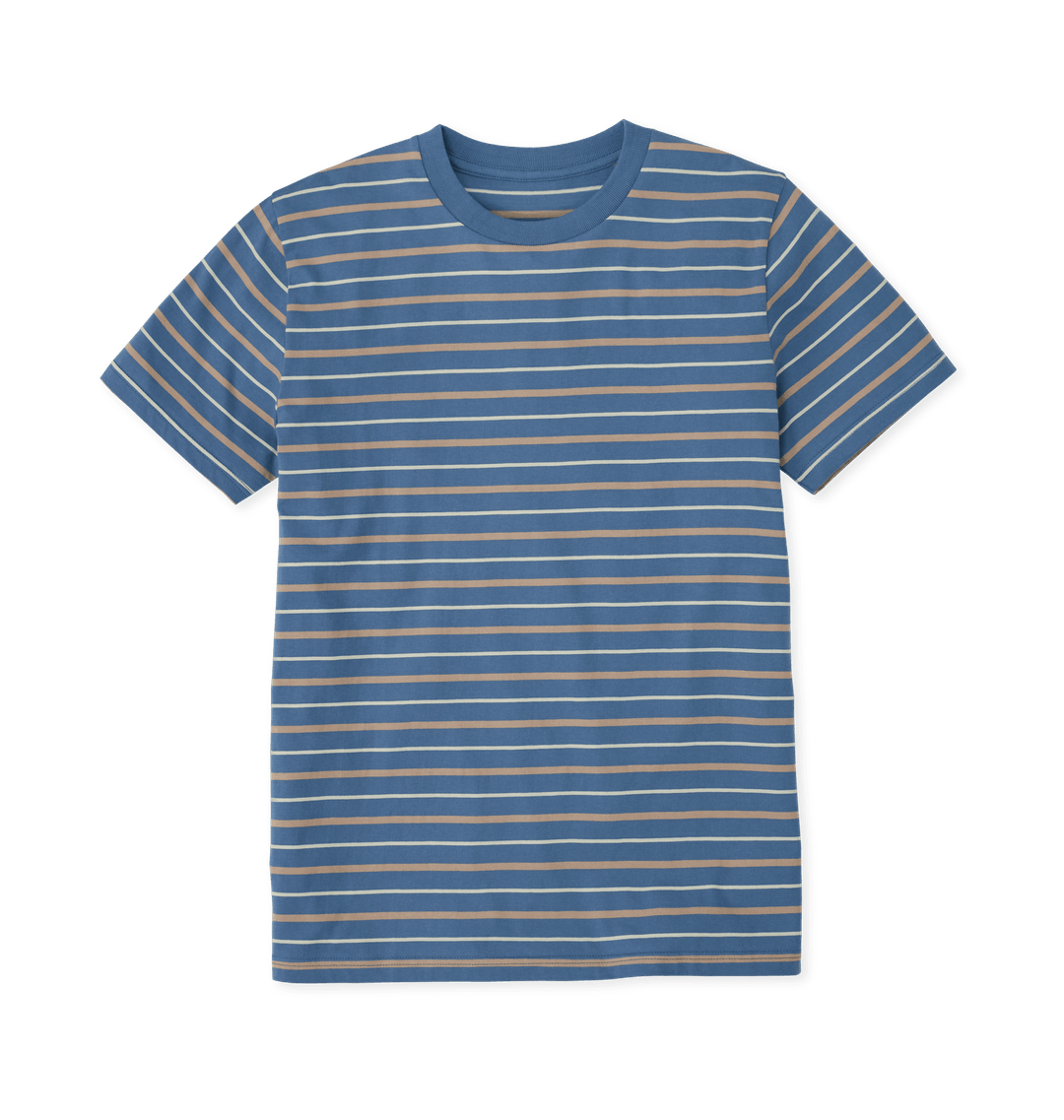Custom Striped T-Shirt | Organic Cotton Tee | Rapanui