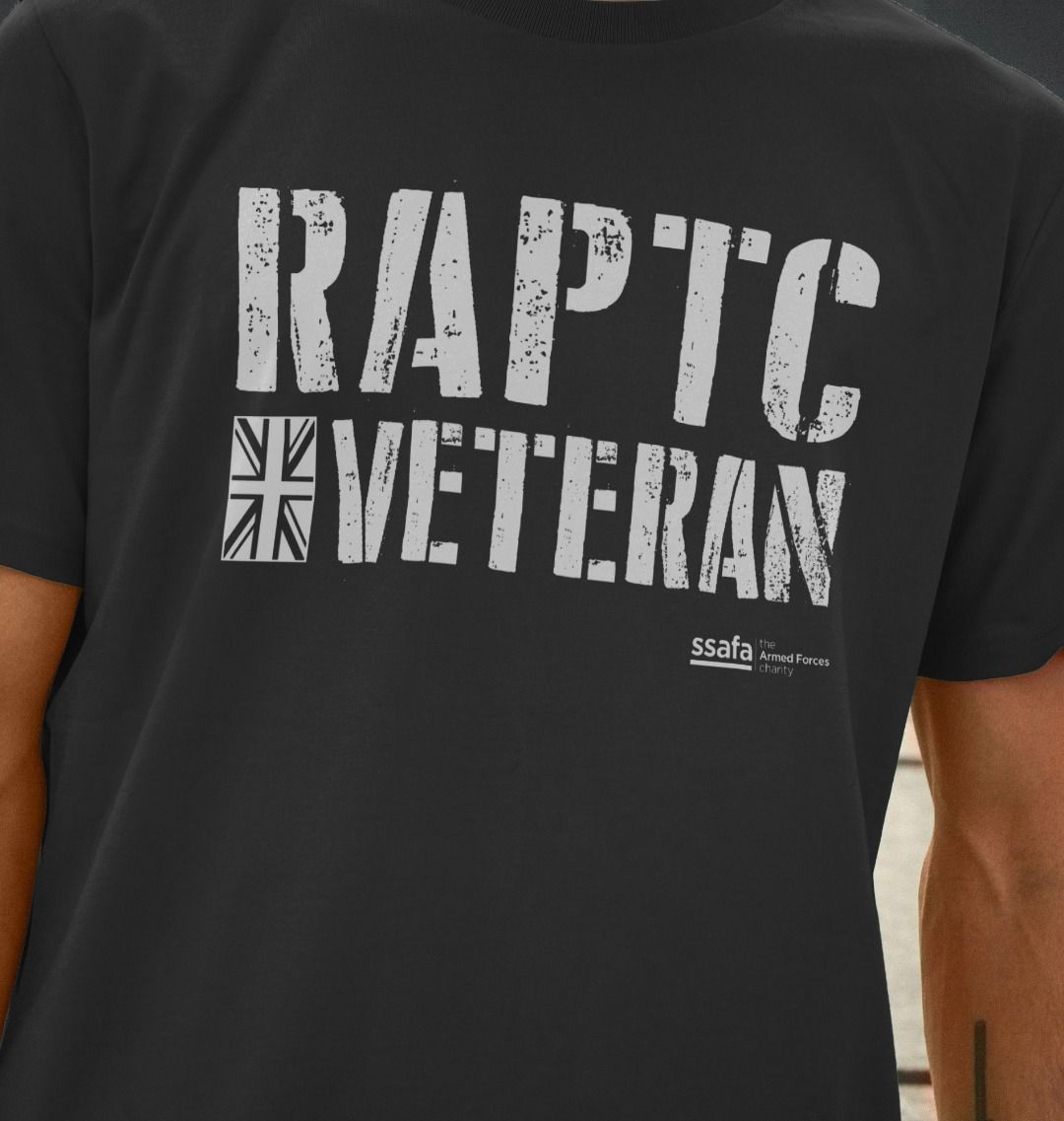 SSAFA RAPTC Veteran T-shirt (Black) | SSAFA Store