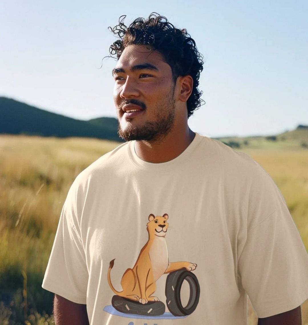 Oversized Gabby 'Tire Slayer' T-shirt