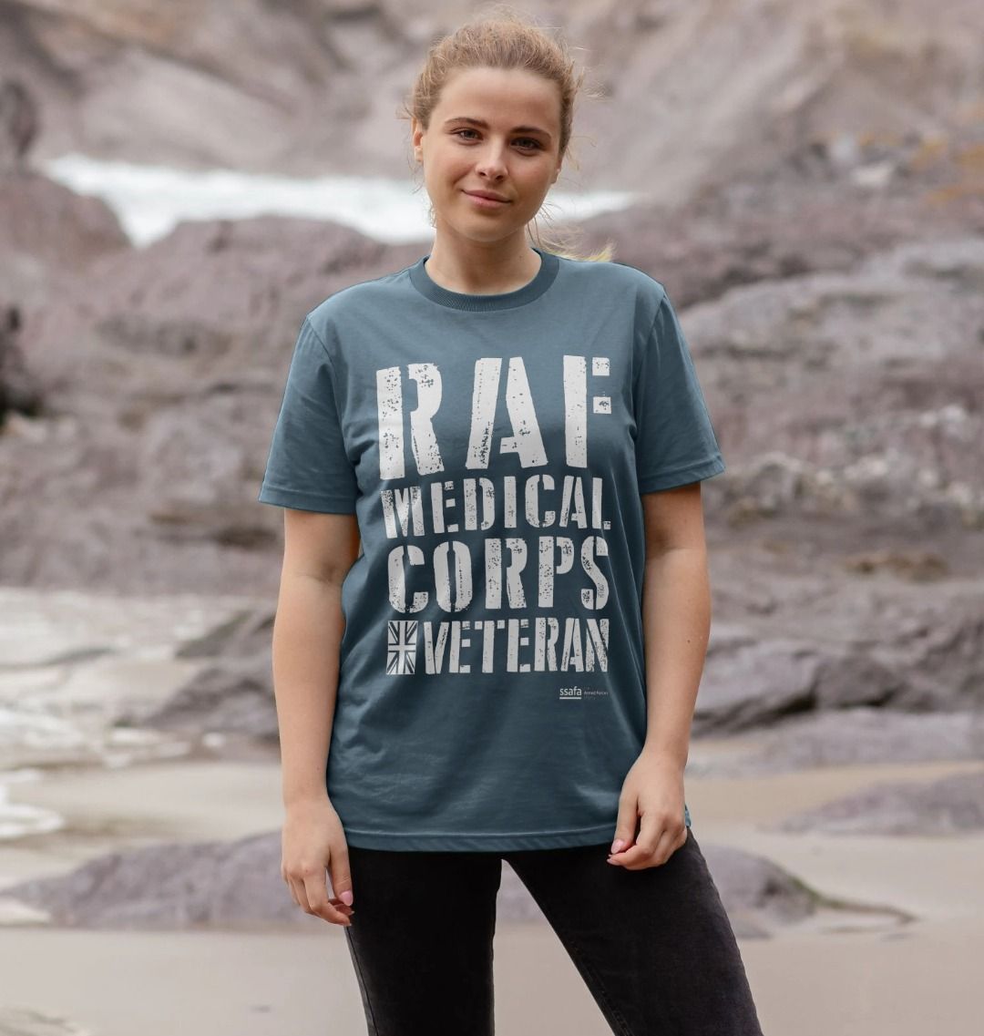 SSAFA RAF Medical Corps Veteran T-shirt (Stone Blue) | SSAFA Store
